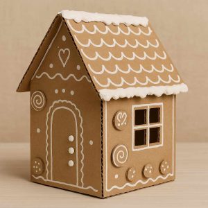 How to Build a Gingerbread House Out of Cardboard? - Homestead Gardener