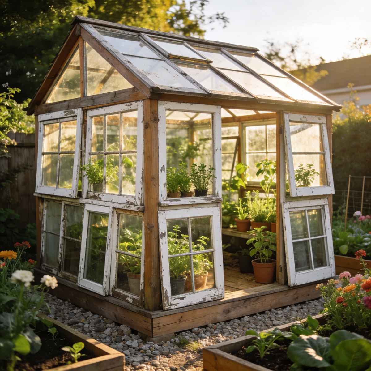 How to Make a Greenhouse from Old Windows - DIY Ideas - Homestead Gardener