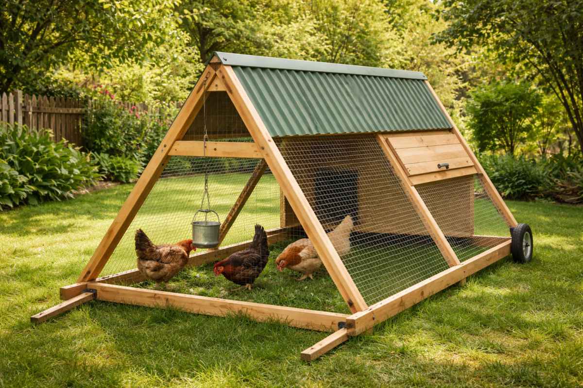 19 DIY Movable Chicken Coop Plans - Homestead Gardener