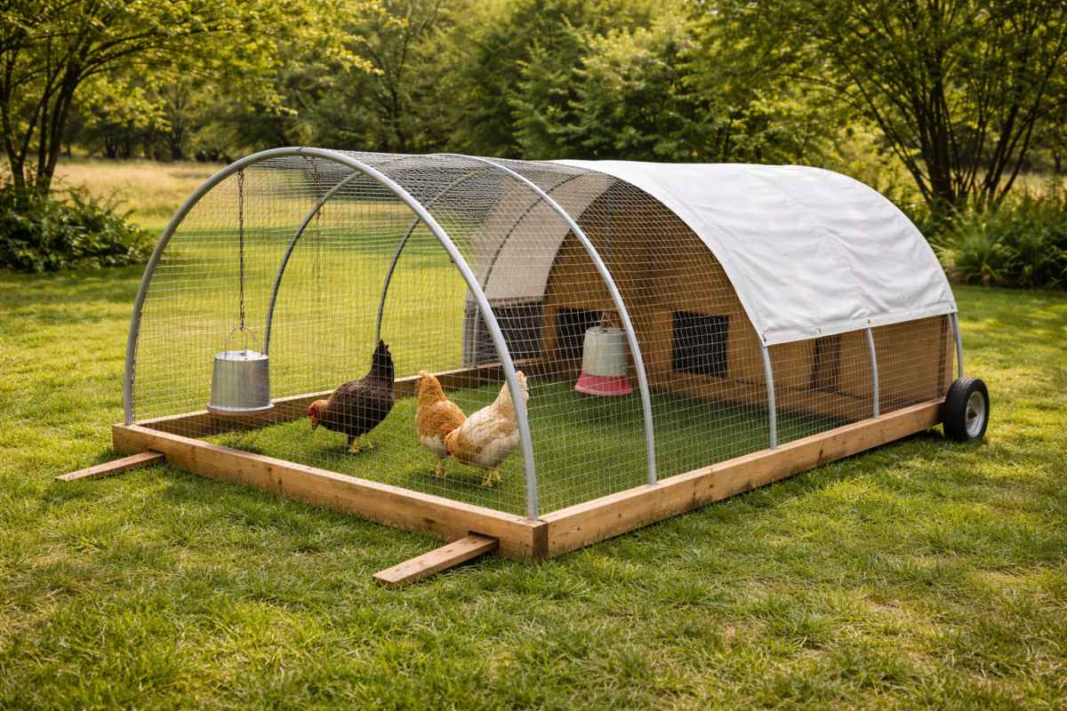 19 DIY Movable Chicken Coop Plans - Homestead Gardener