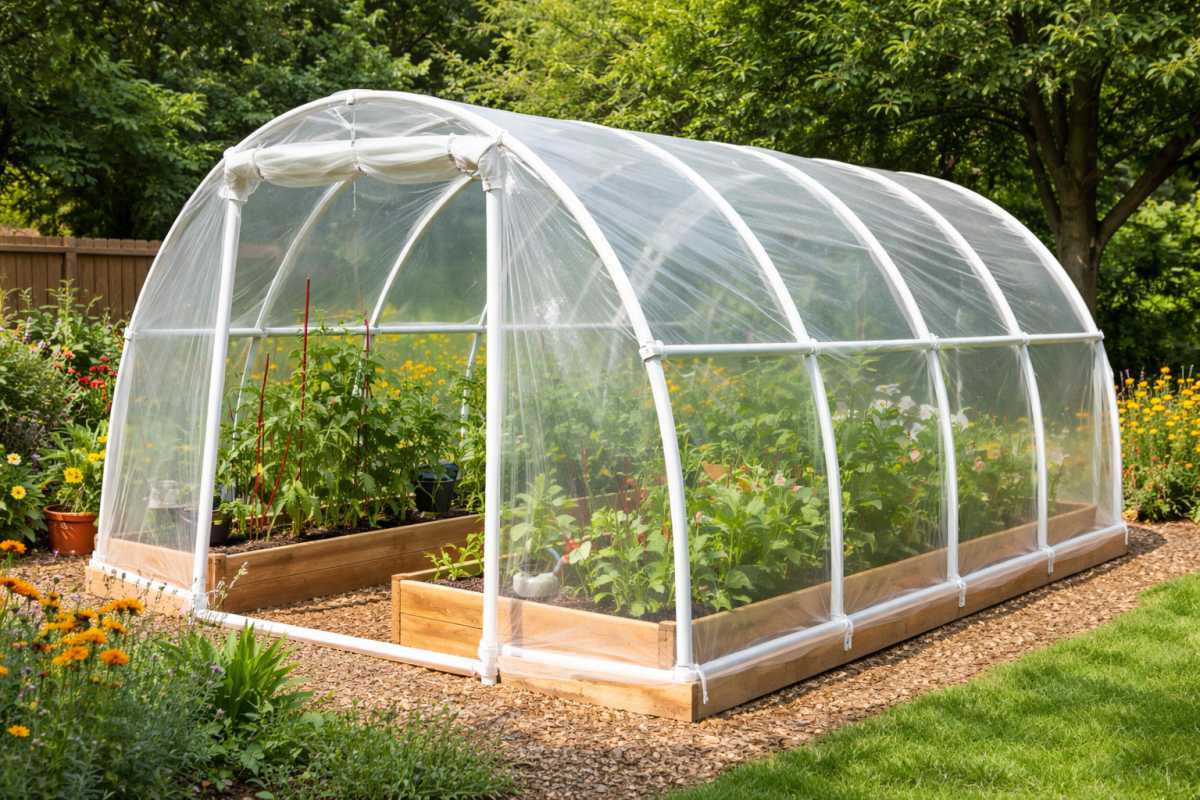 12 DIY Greenhouse PVC Plans to Build on a Budget - Homestead Gardener