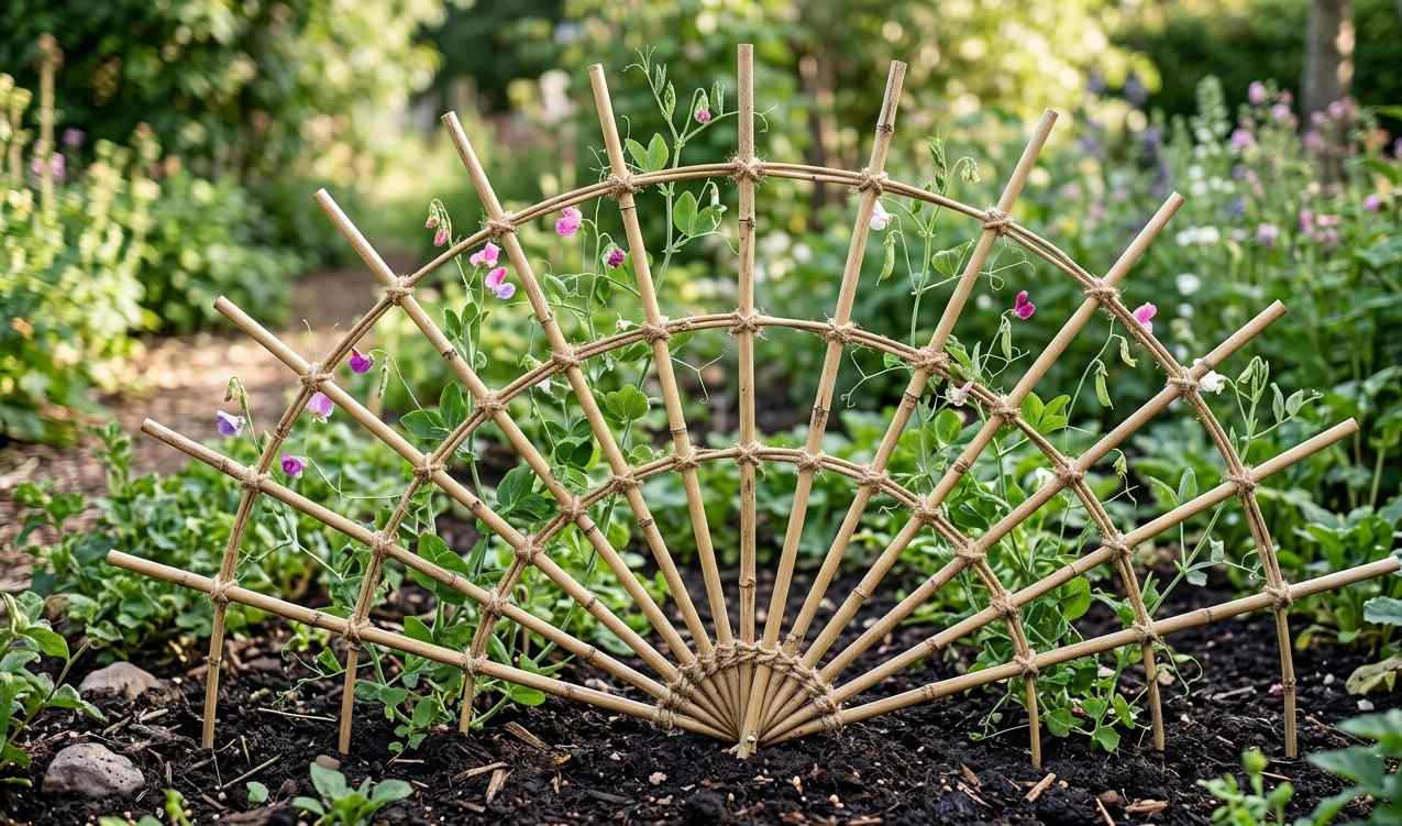 9 DIY Bamboo Trellis Ideas to Make for Vertical Garden - Homestead Gardener
