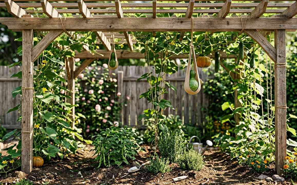13 Pumpkin Trellis Ideas for Creative Vertical Gardening - Homestead ...
