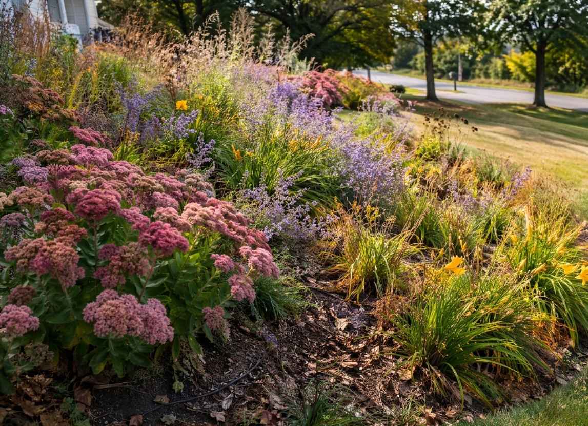 20 Best Low Maintenance Front Flower Bed Ideas - Homestead Gardener