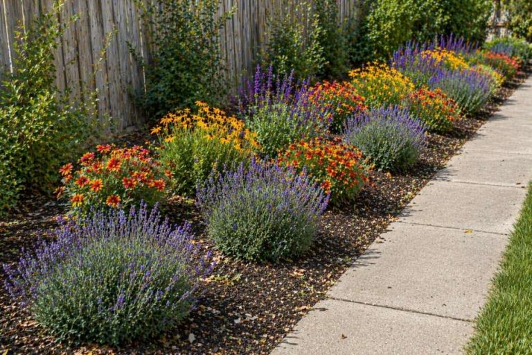 20 Best Low Maintenance Front Flower Bed Ideas - Homestead Gardener